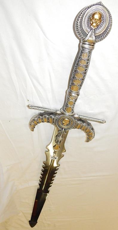 MARTO REF 605 ATTILA THE HUN SWORD, 100 CM BLADE RAZORED, CURVED HILT ...