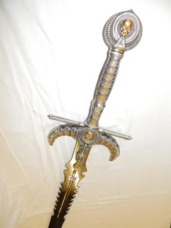 MARTO REF 605 ATTILA THE HUN SWORD, 100 CM BLADE RAZORED, CURVED HILT ...
