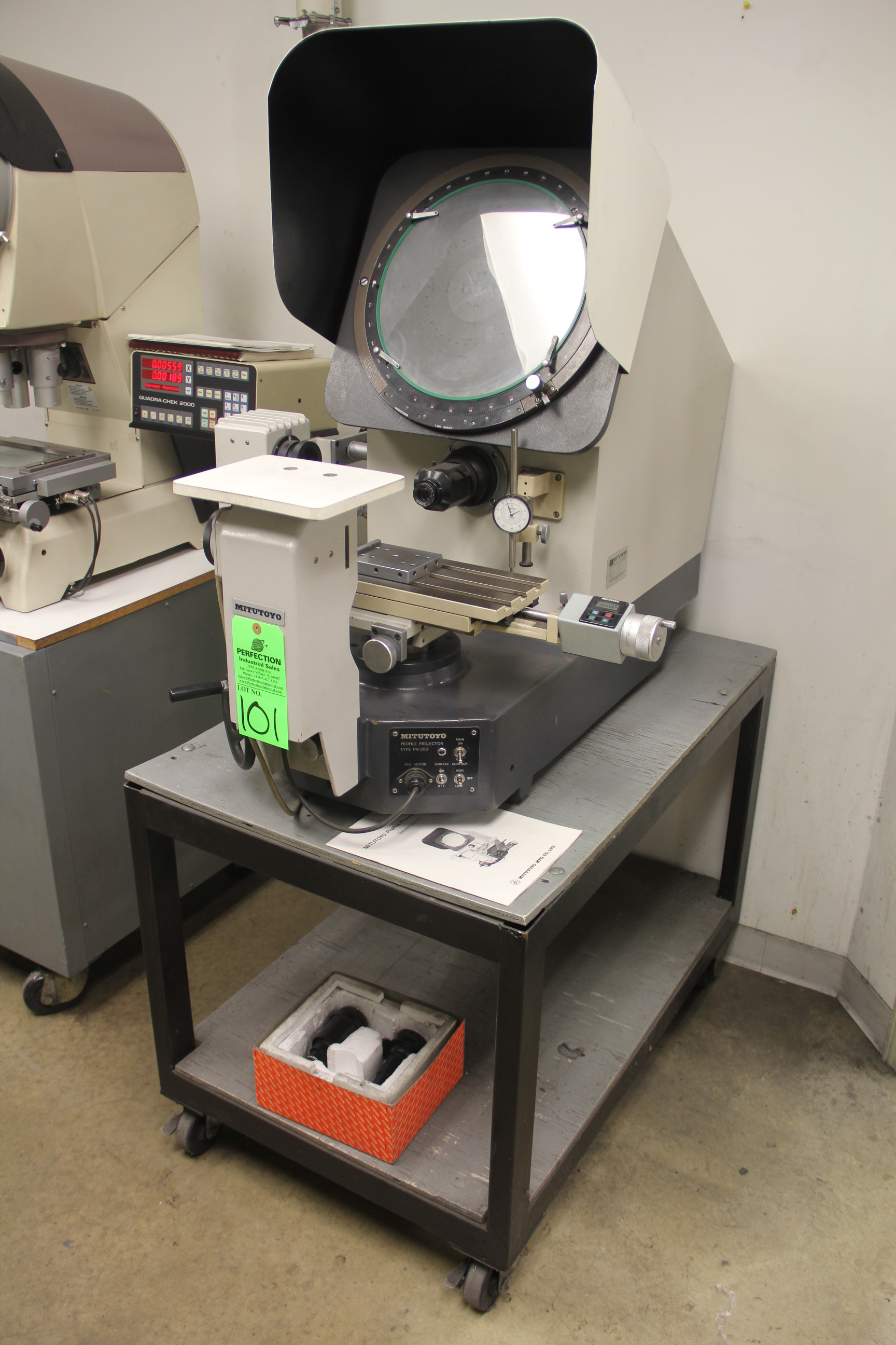 MITUTOYO PH-350 Profile Projector, S/N. 10527