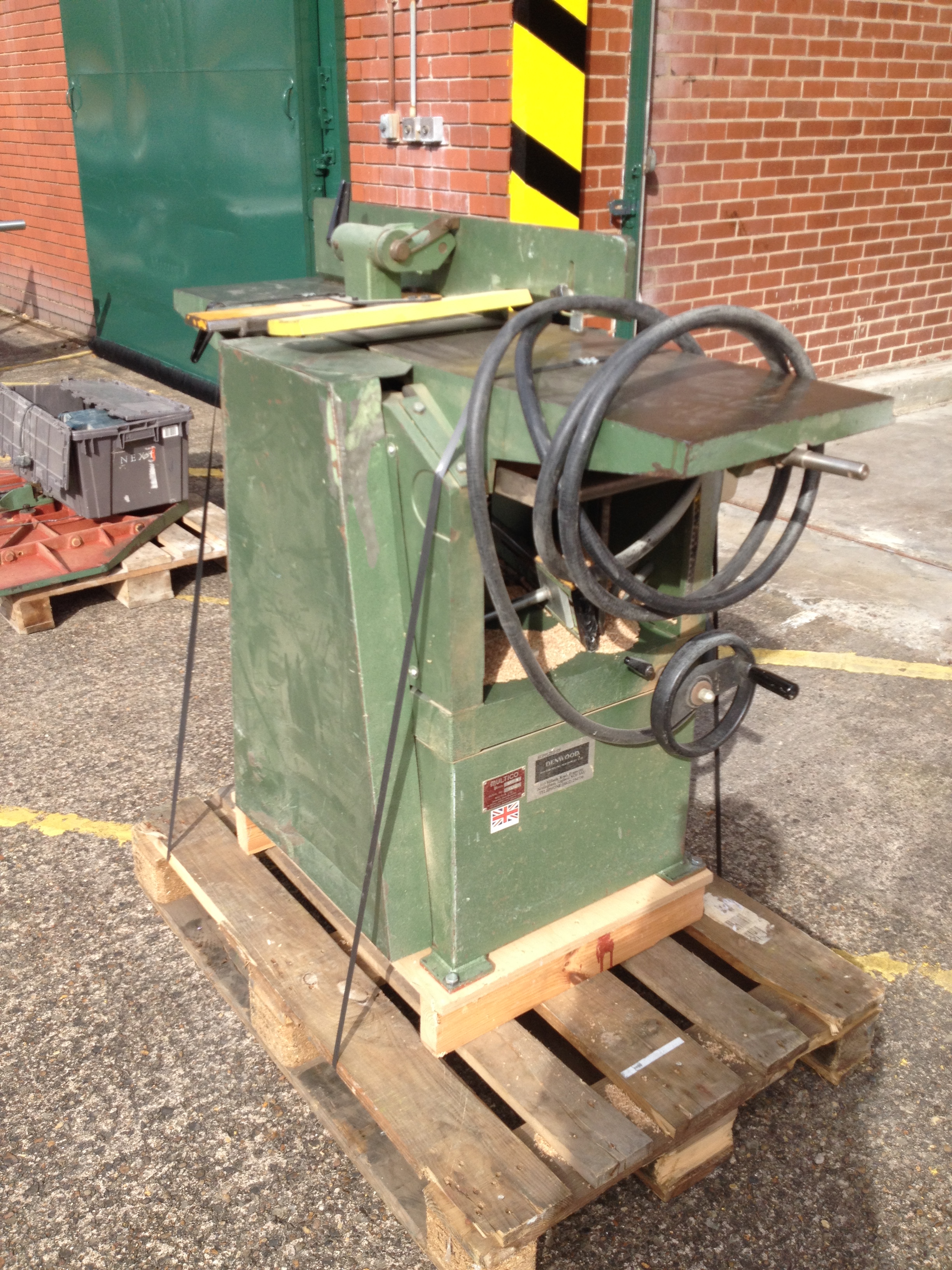 Multico model CPT-3 planer/thicknesser, serial no. 1015