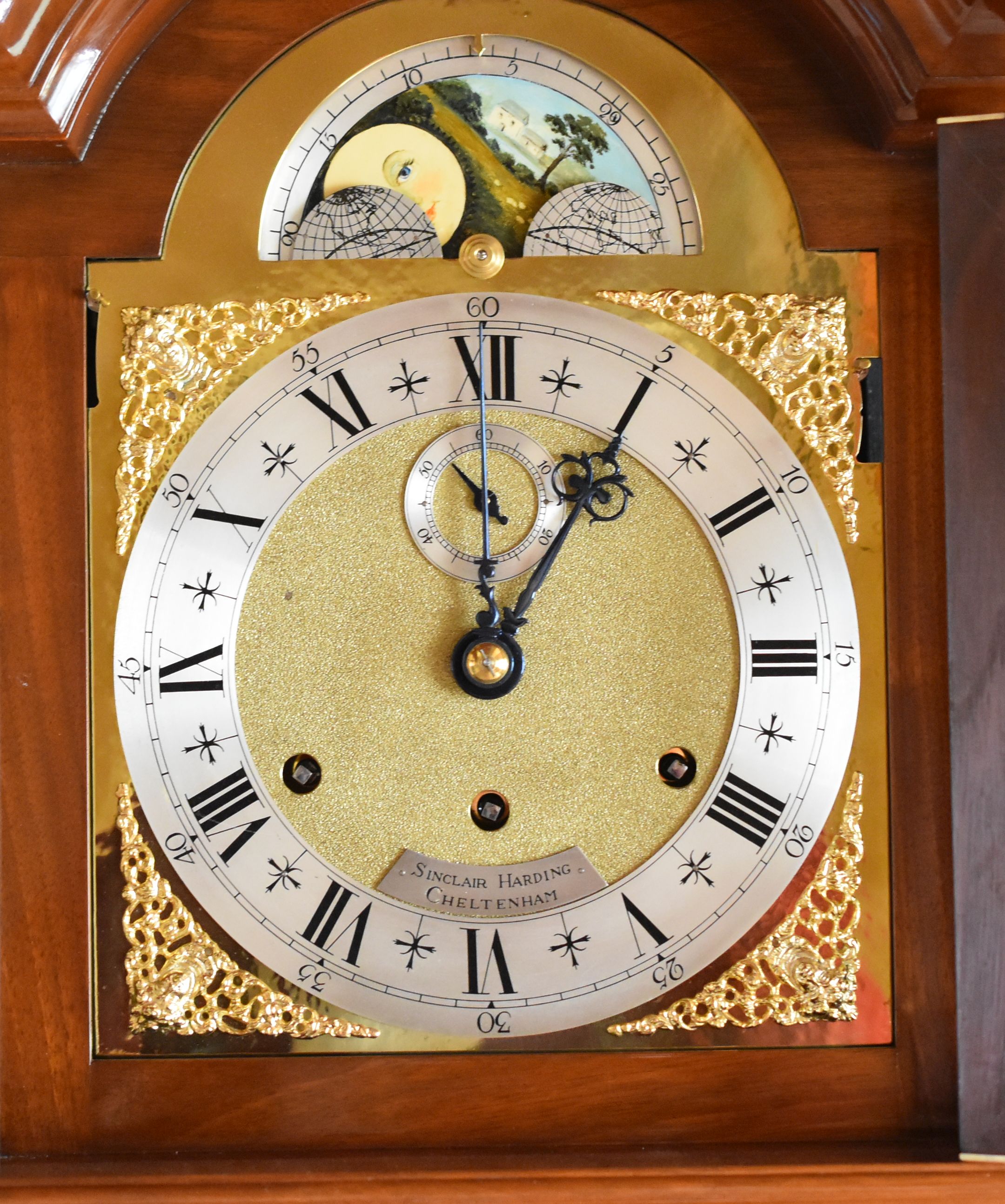 A REPRODUCTION LONGCASE CLOCK BY SINCLAIR HARDING after the style and ...