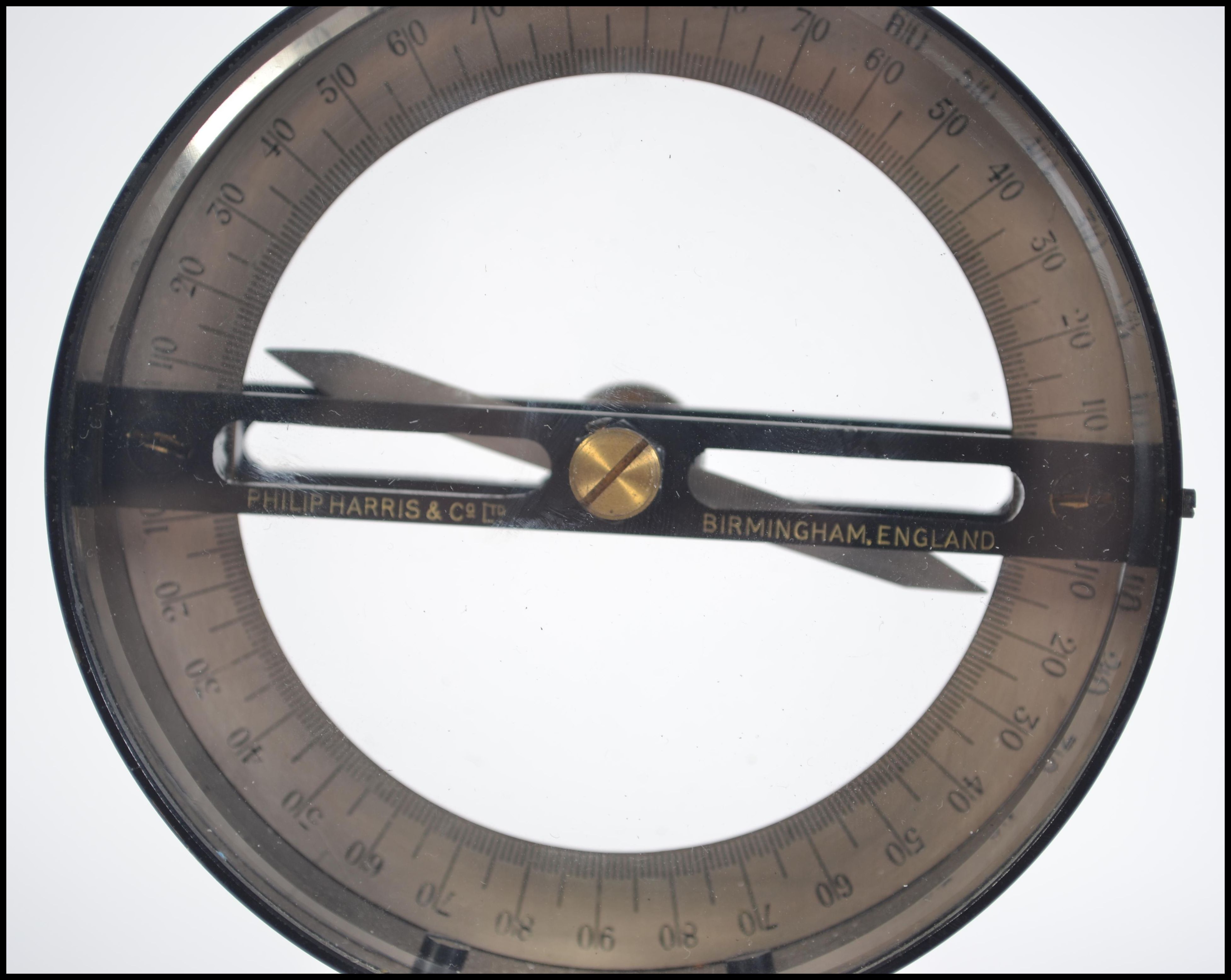 An unusual scientific upright vertical compass - galvanometer being ...