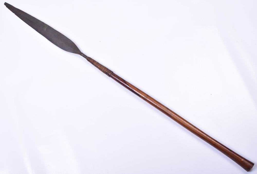 1870’s Period Zulu Stabbing Spear “Iklwa”, very good example of the ...
