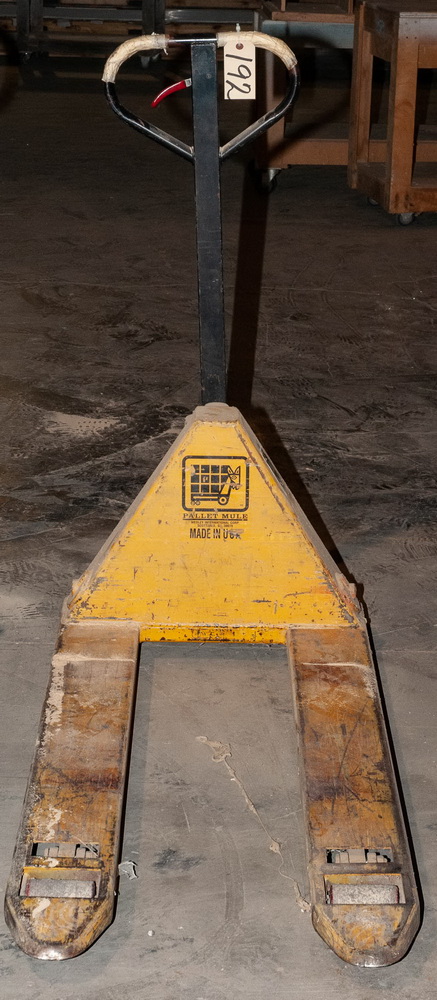 Pallet Mule Pallet Jack Model. 48-24 5000AA, 5,000 Lb. Cap. s/n AA12494 ...