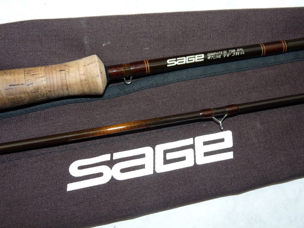 ROD: Sage Graphite 3, 9'6" RPL trout fly rod, 2 piece, line rate 7 ...