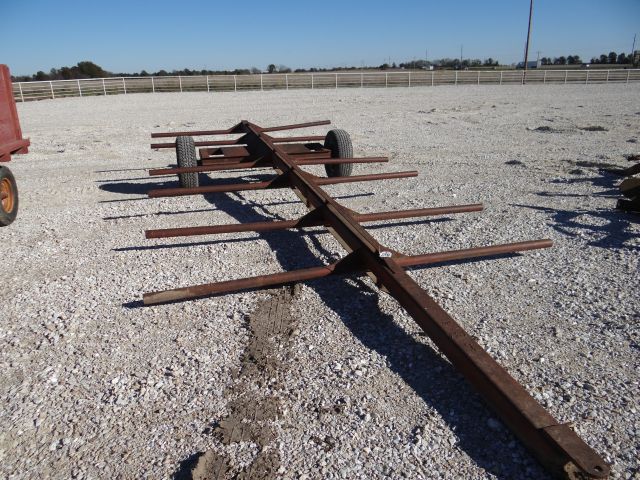 6 Bale Hay Trailer Single Axle, Bumper Hitch