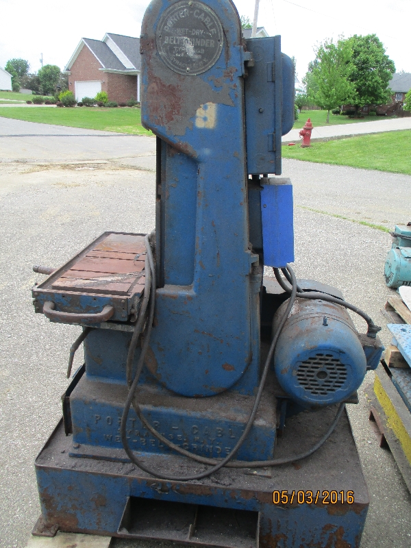 Porter Cable Wet-Dry Belt Grinder Porter Cable We-Dry Belt Grinder Type BG8
