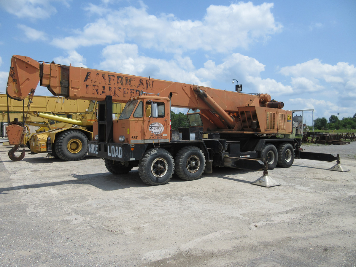 P&H 65 TON HYDRAULIC CRANE MODEL T650 ALL-TERRAIN, 34' JIB, 8-SPEED ...