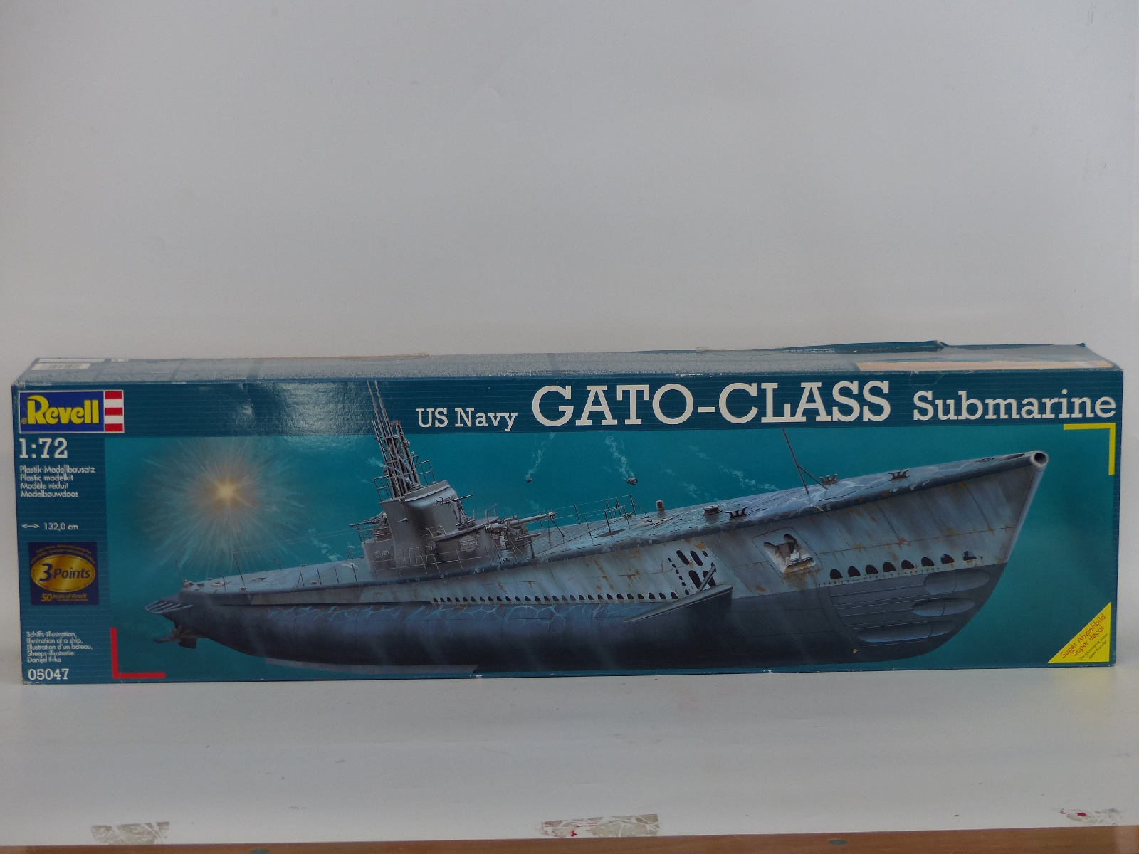 Revell 1:72 scale model military submarine US Navy Gato - Class 05047 ...