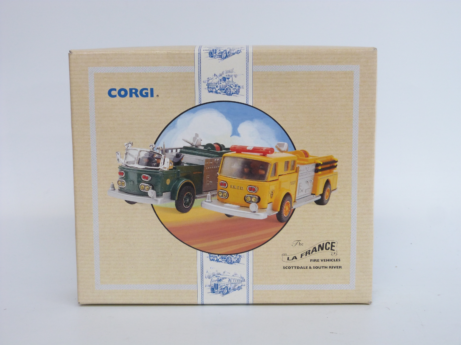 Four Corgi Classics limited edition diecast model fire engines and fire ...