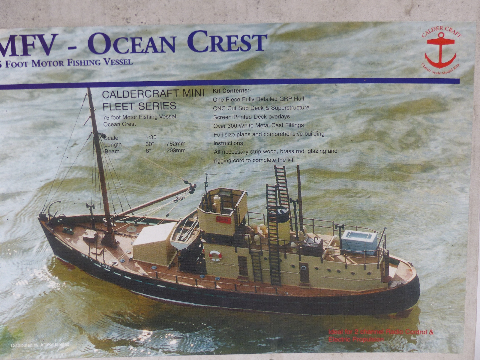 Calder Craft Mini Fleet Series 1:30 scale model boat kit MFV Ocean ...