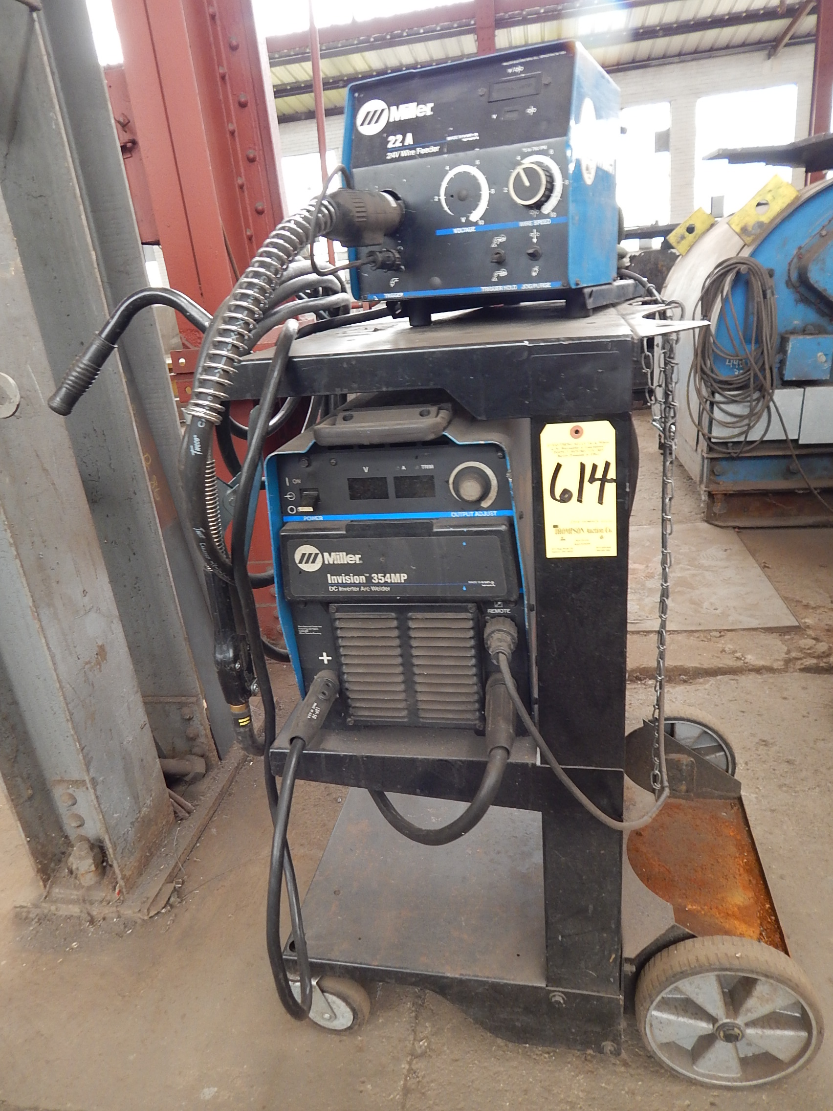 Miller Invision 354MP DC Inverter Mig Welder, s/n LA240667, with Miller ...