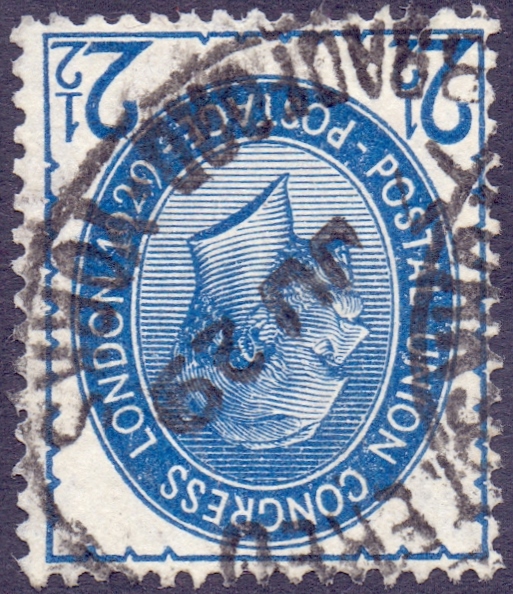 GREAT BRITAIN STAMPS : 1929 PUC 2 1/2d fine used, INVERTED WATERMARK ...