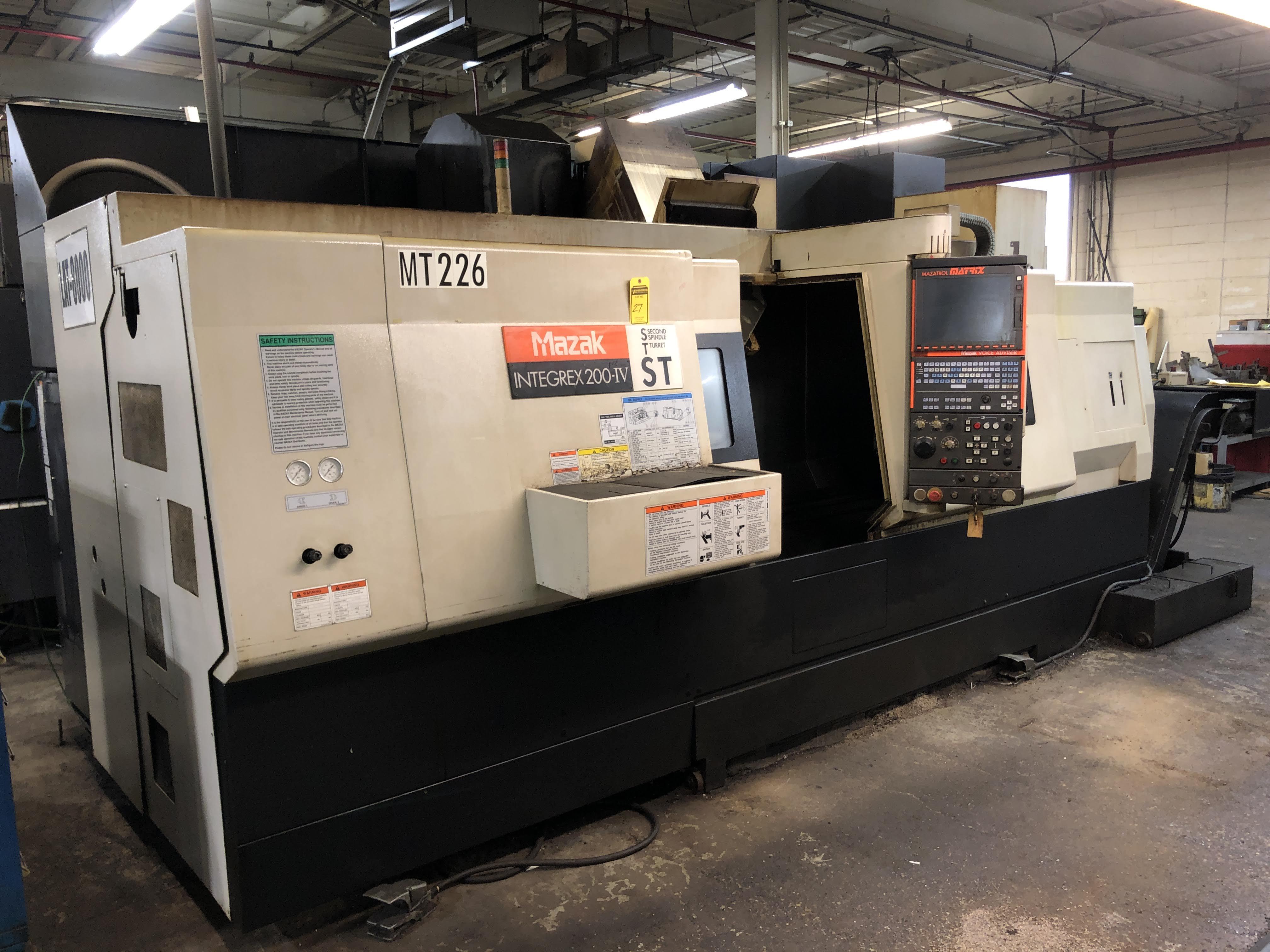 2006 MAZAK INTEGREX 200-IV/ST 5-AXIS CNC TURNING CENTER; S/N 186031 ...