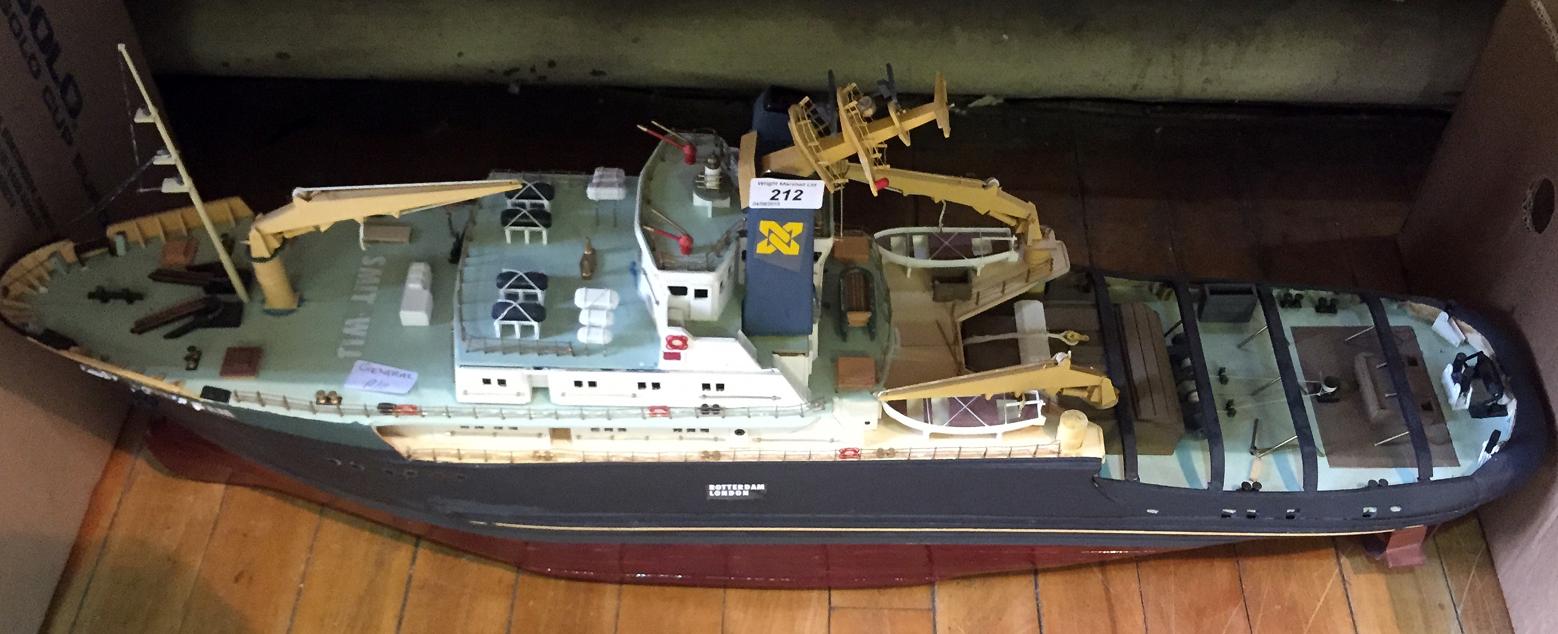 A wooden kit built model of a Smit Rotterdam Heavy Duty Deep Sea Tug ...