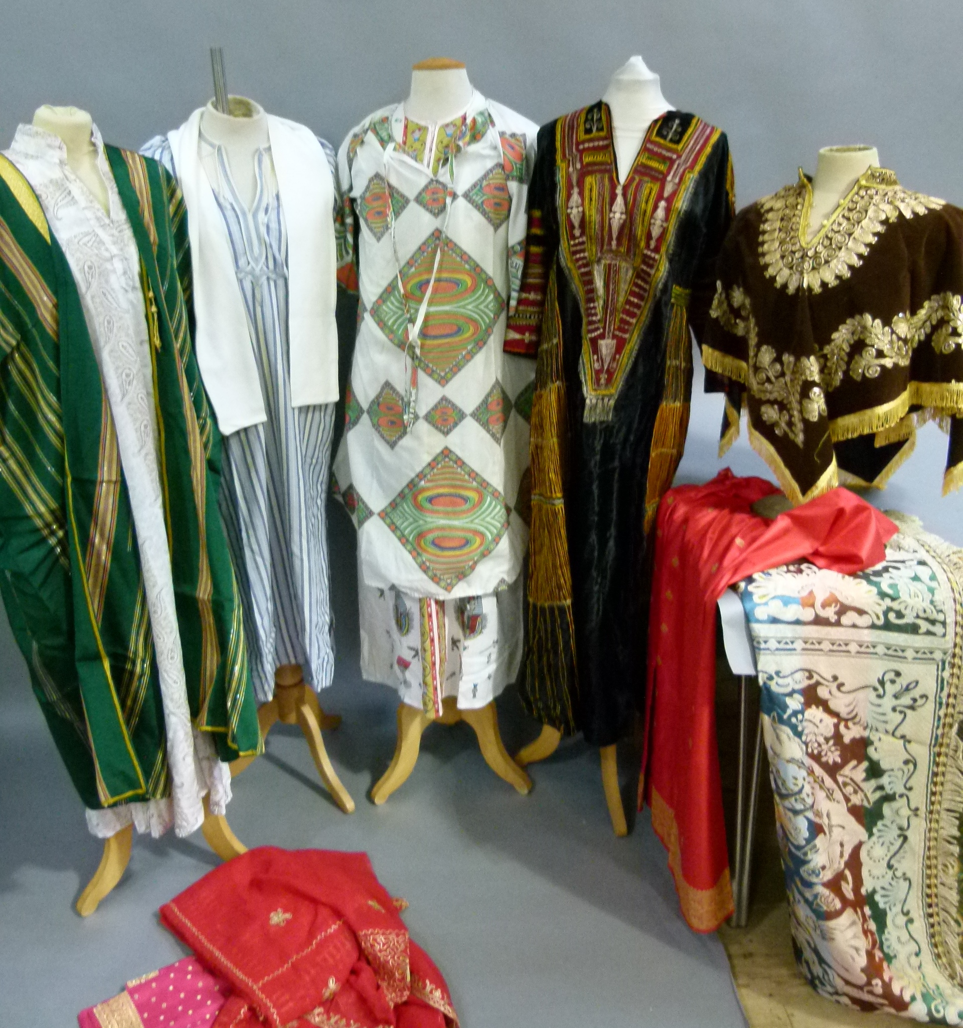 A quantity of middle eastern clothing including kaftans c.1960's/70's