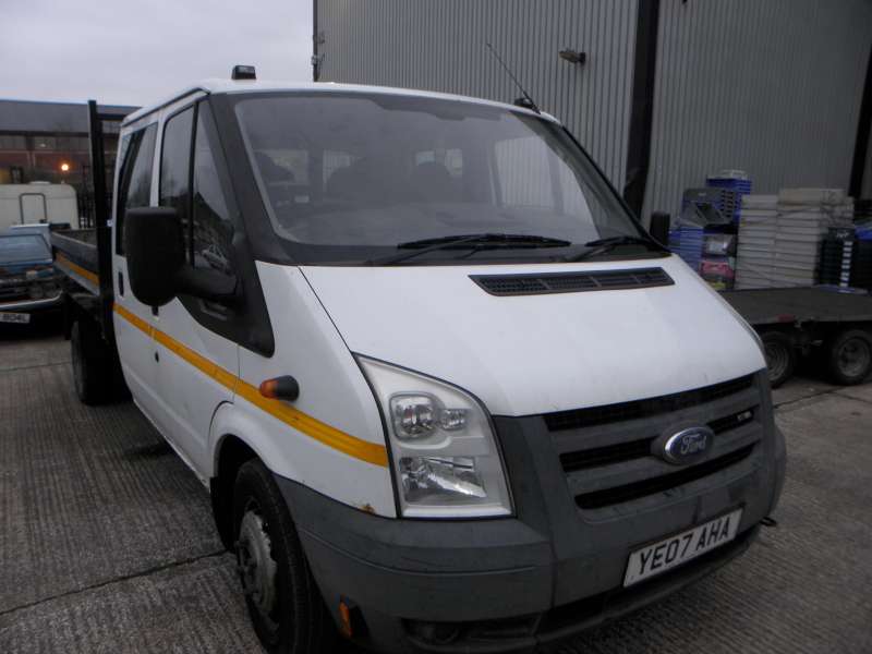 WHITE FORD TRANSIT 100 T350L D/C RWD. ( DIESEL )Reg : YE07 AHAMileage ...