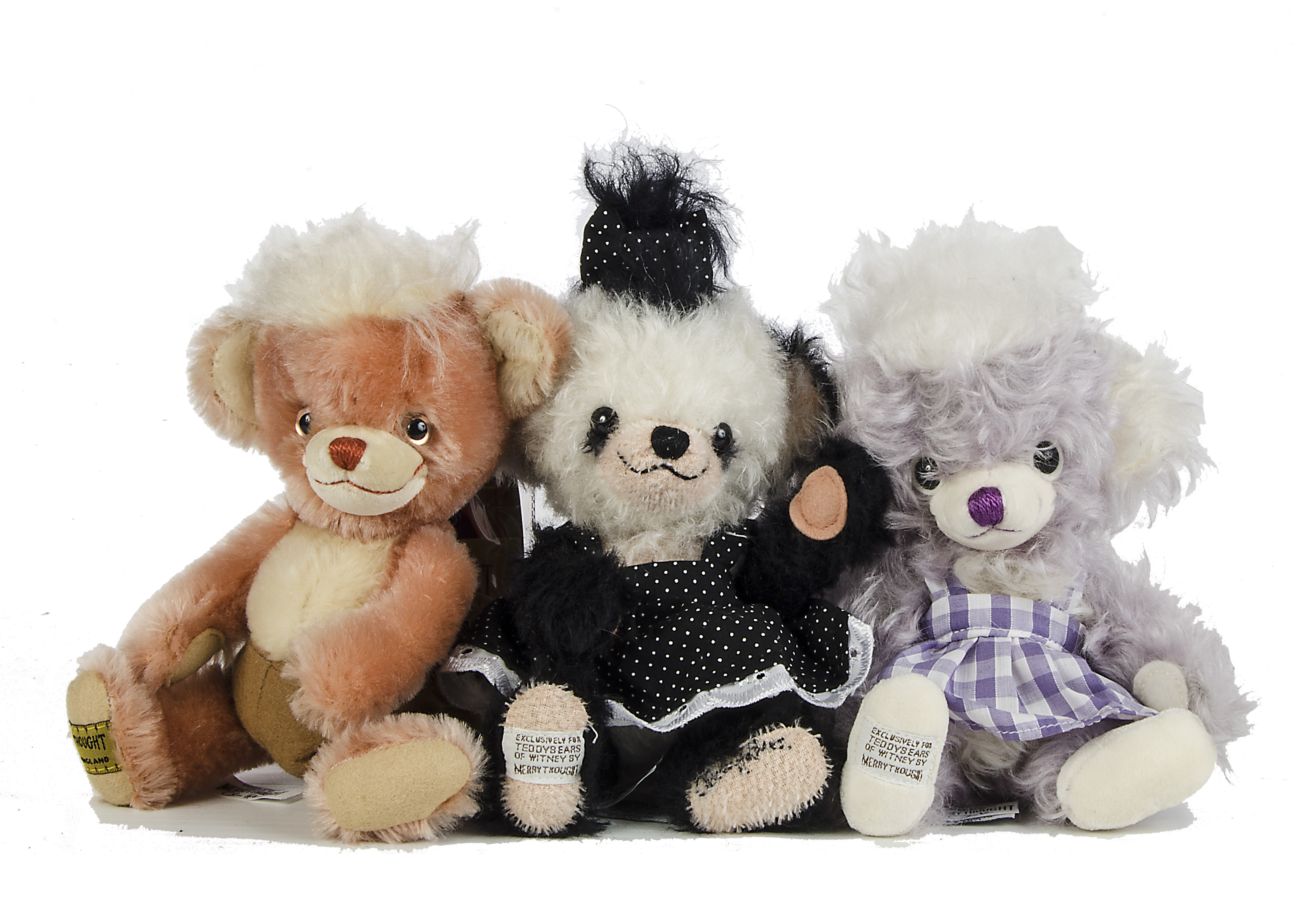 Three Merrythought Limited Edition Cheeky Teddy Bears: a Pretty Miss ...