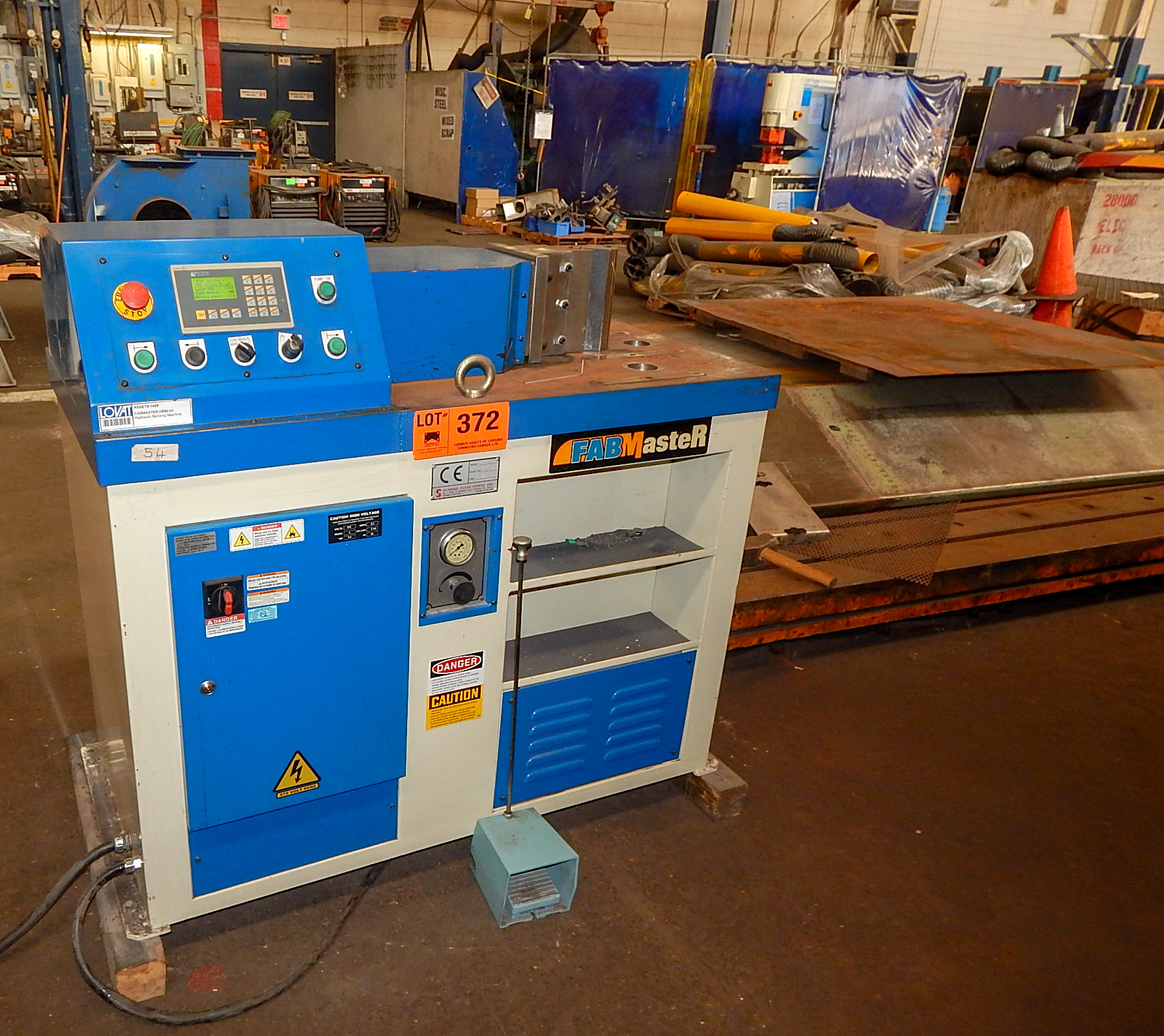 FABMASTER (2008) HBM-40 HORIZONTAL NC HYDRAULIC BENDING MACHINE WITH 40 ...