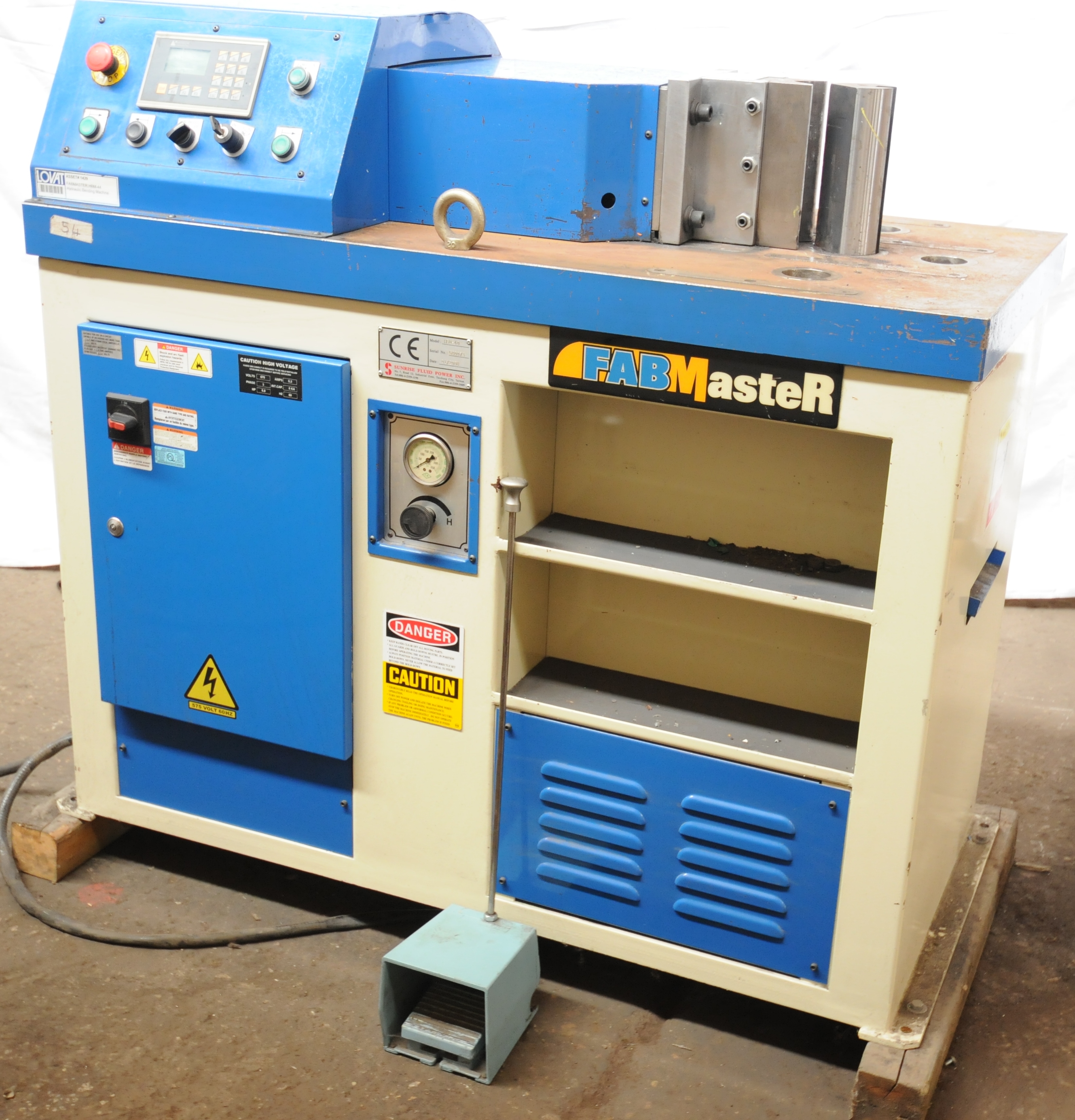 FABMASTER (2008) HBM-40 HORIZONTAL NC HYDRAULIC BENDING MACHINE WITH 40 ...