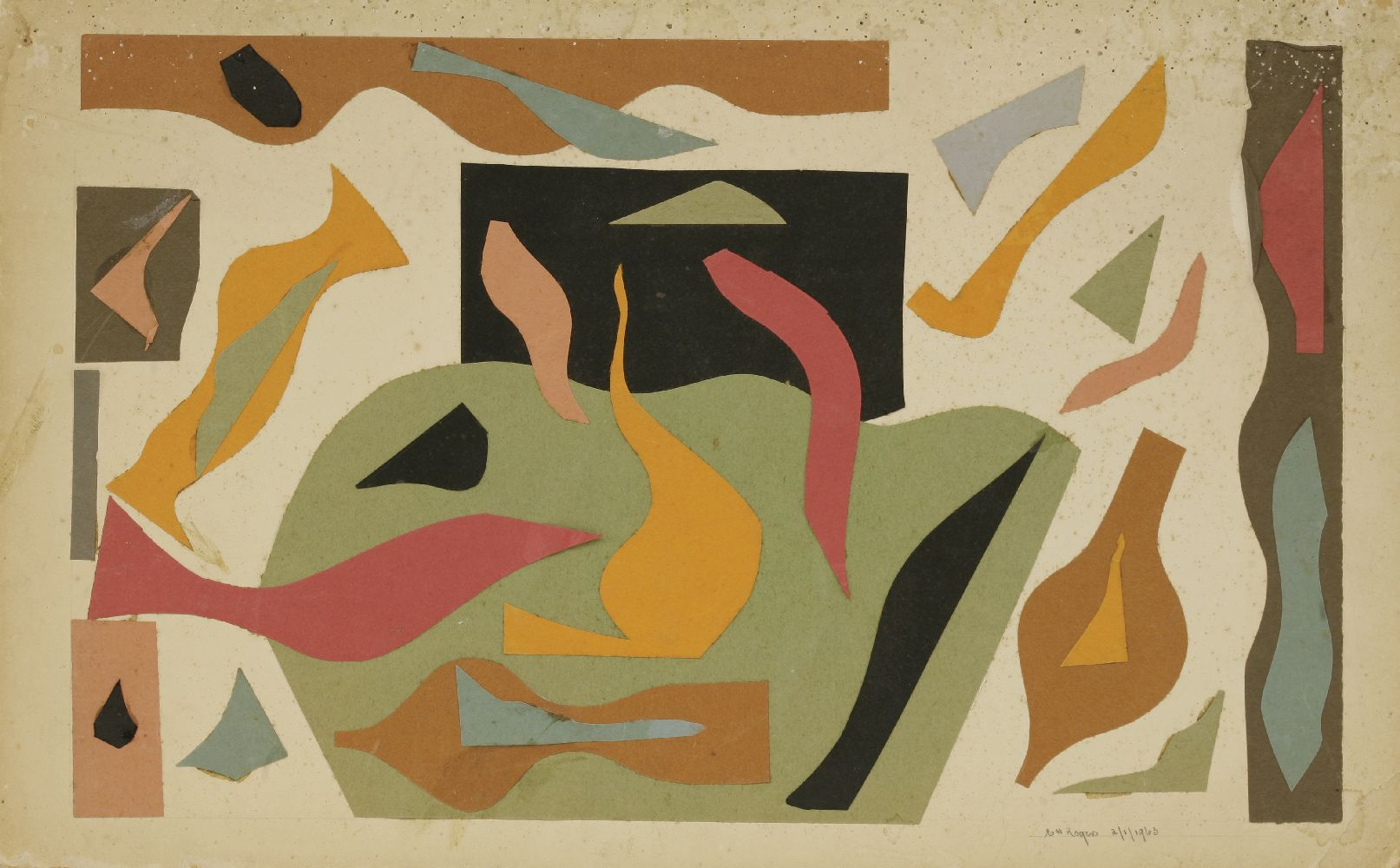 *Edward Rogers (1911-1994)'ABSTRACT DESIGN'Signed and dated '2/1/1963 ...