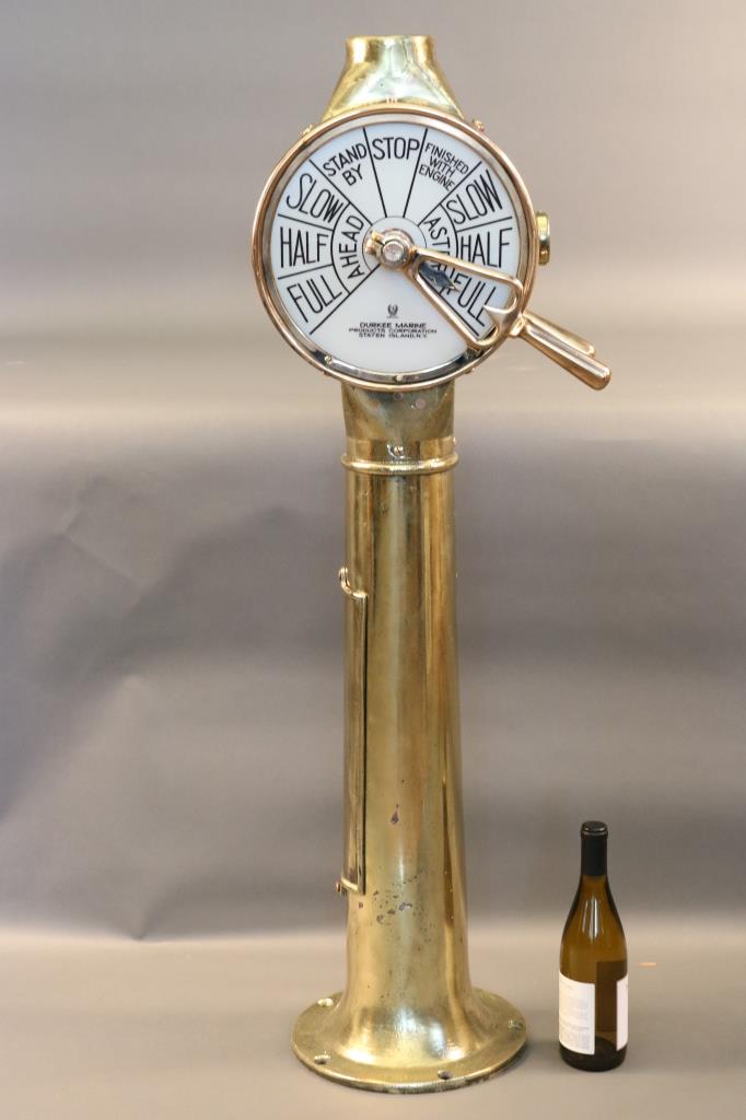 Solid Brass Engine Order Telegraph by Durkee Ship's telegraph by Durkee ...