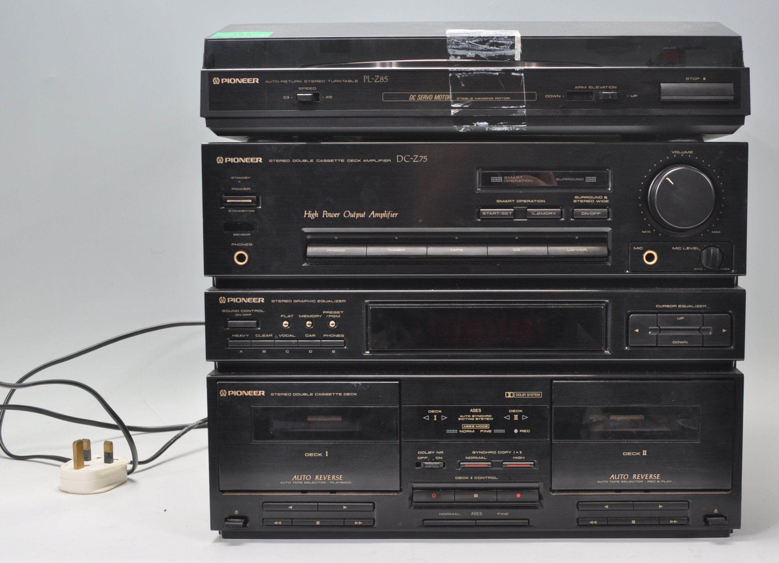 Hi-Fi - A Pioneer stacking system consisting of Auto Return Stereo ...