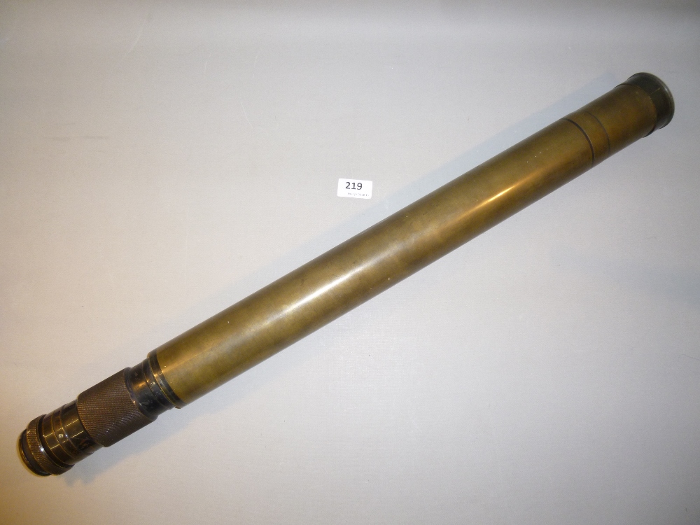 A ROSS NO.42319 BRITISH MILITARY BRASS CASED WW1 SIGHTING SCOPE FOR ...