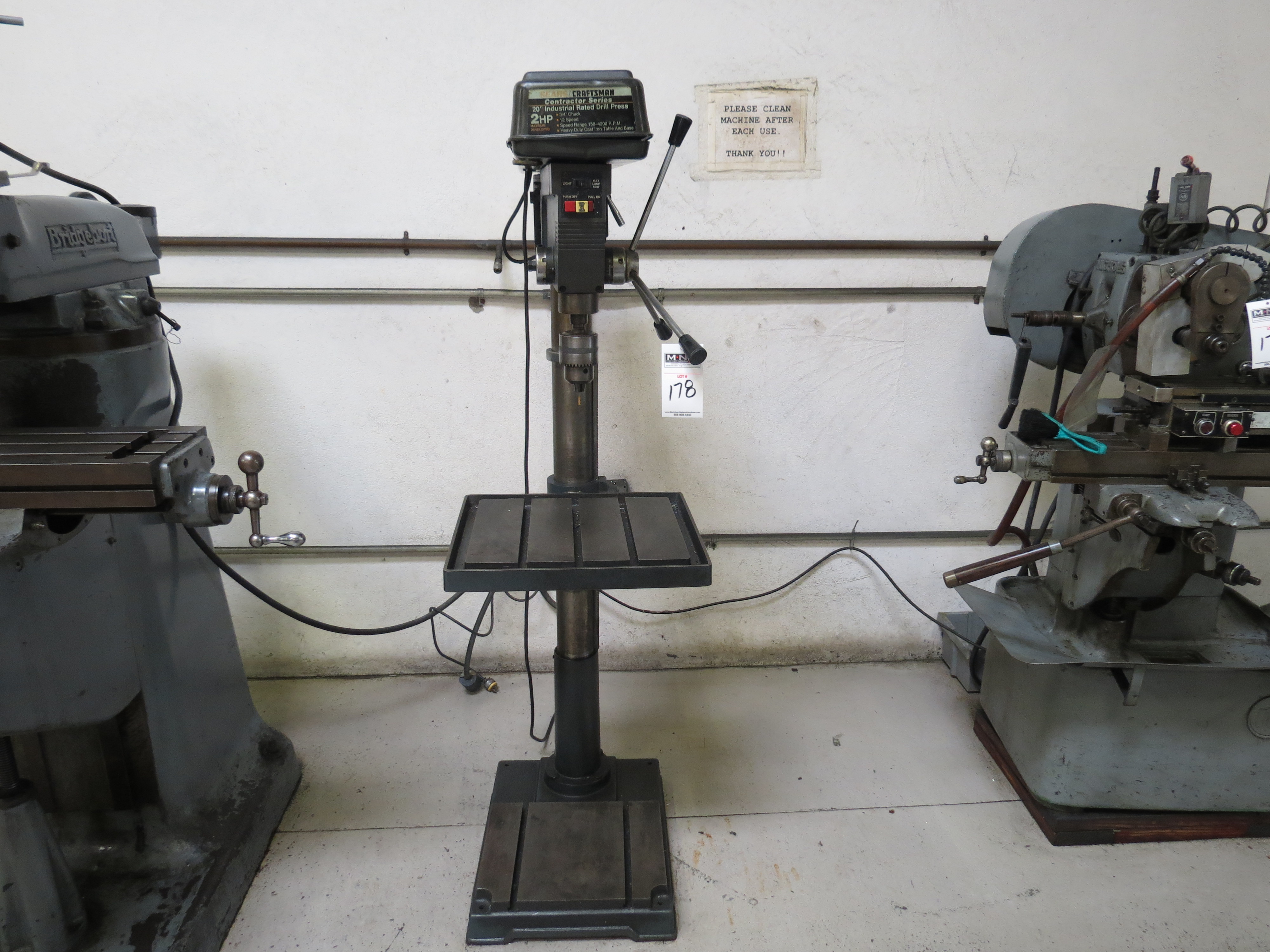 20" Craftsman Drill Press, 2 HP