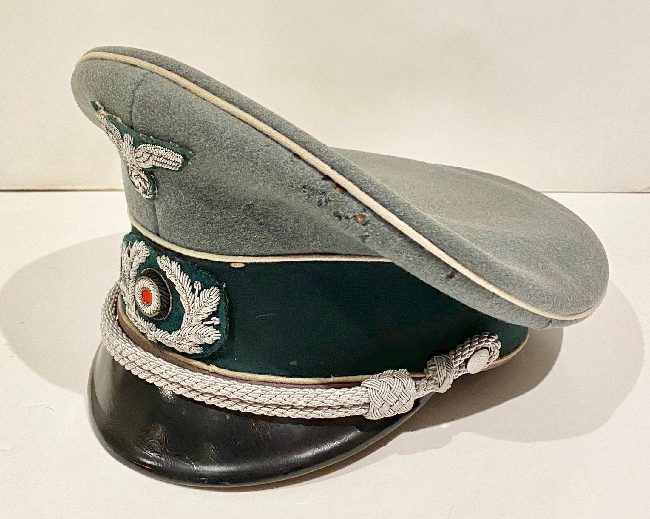 German Third Reich Army Infantry Officer’s peaked cap.A good example of ...