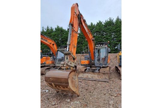 Doosan DX140LC-5 14t excavator, serial no. DHKCEBBRCG0001308, Year ...