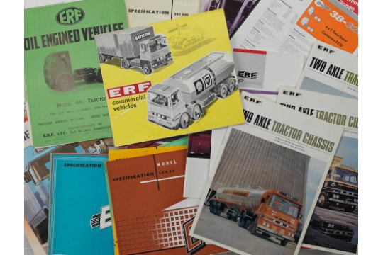 ERF: Assorted sales brochures and literature for trucks and haulage ...