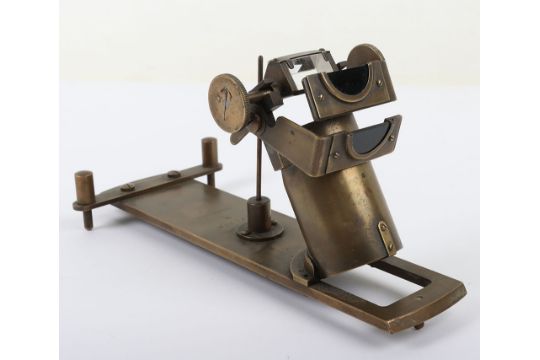 WW1 German Instrument. Brass nautical sighting instrument stamped with ...
