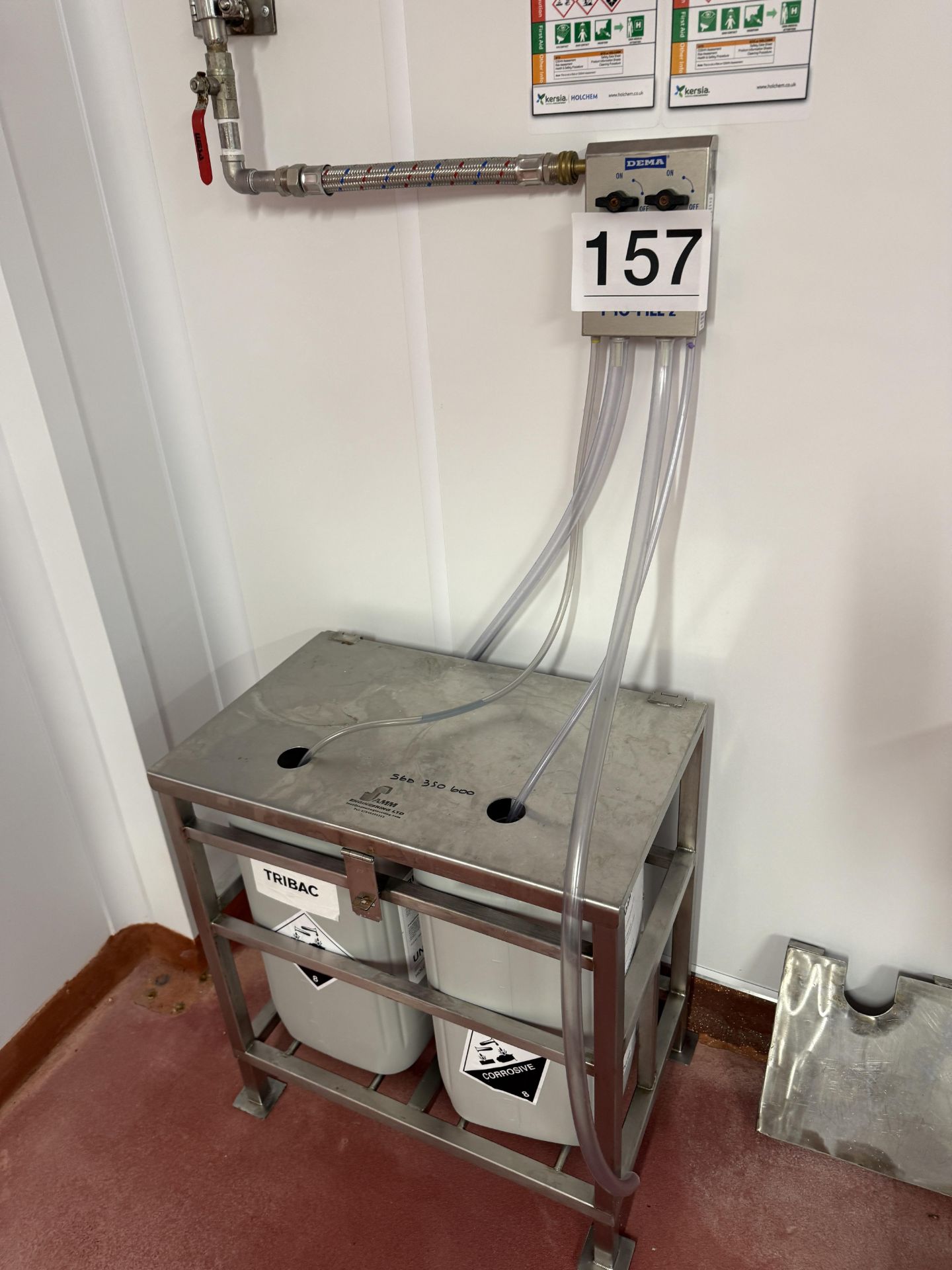 1 x Dema Pro-Fill 2 chemical station with chemicals. In lockable s/s ...