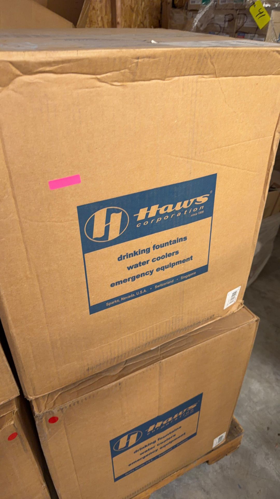 HAWS EMERGENCY EYEWASH STATIONS – PALLET LOT Manufacturer: HAWS ...
