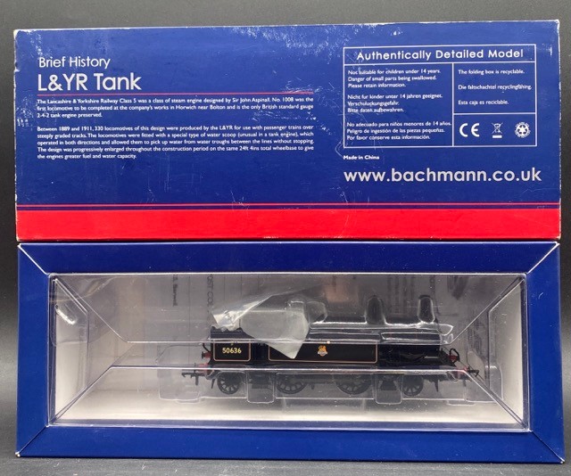 Bachmann Branchline 31-166 Class 5 L&YR 2-4-2T 50636 in BR lined black ...