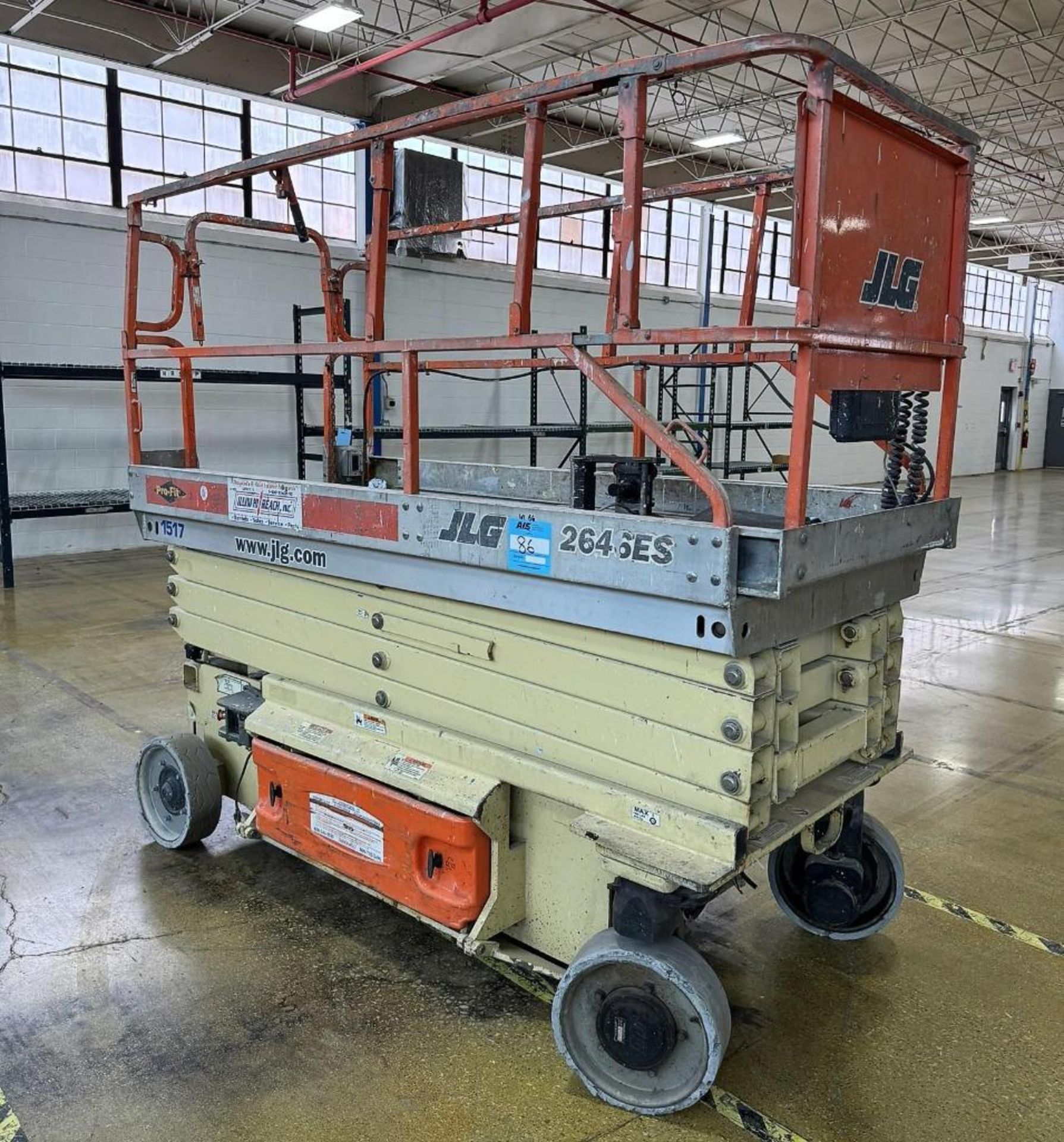 JLG Industries Electric Scissor Lift, Model 2646-ES, Serial# 0200122016 ...
