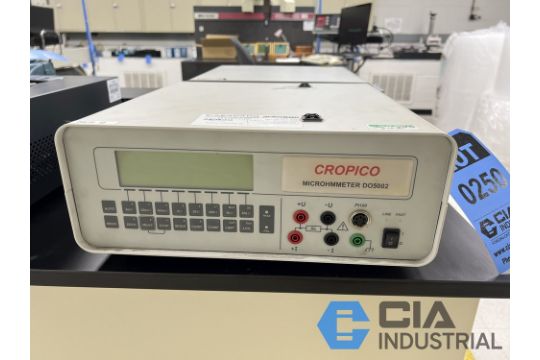 { Choice of lots: 250, 251 } CROPICO MODEL DO5002 MICROHMMETER; S/N 26B ...