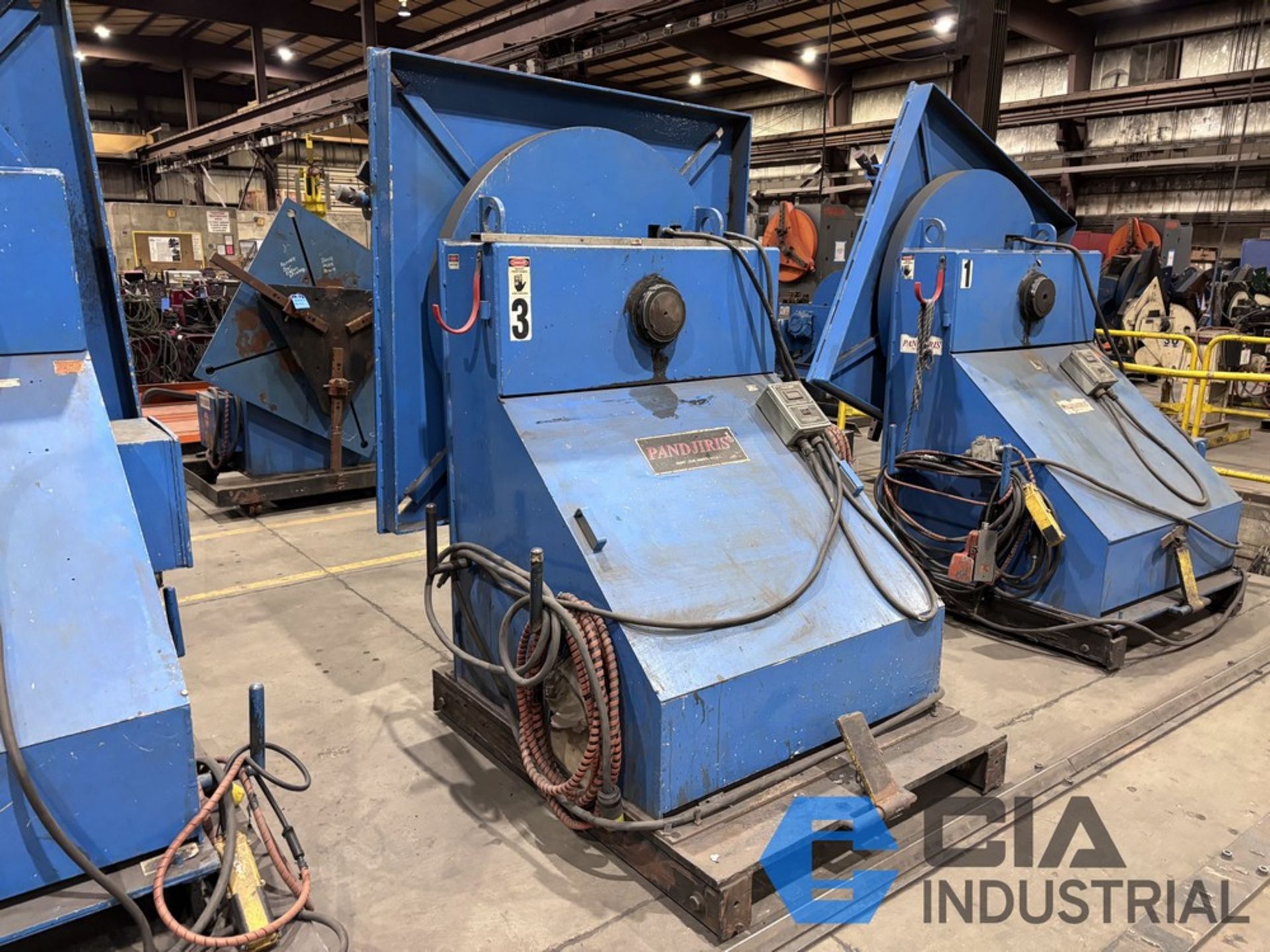 20,000 LB PANDJIRIS MODEL HS-200 WELDING POSITIONER; S/N 16325E00, 60 ...