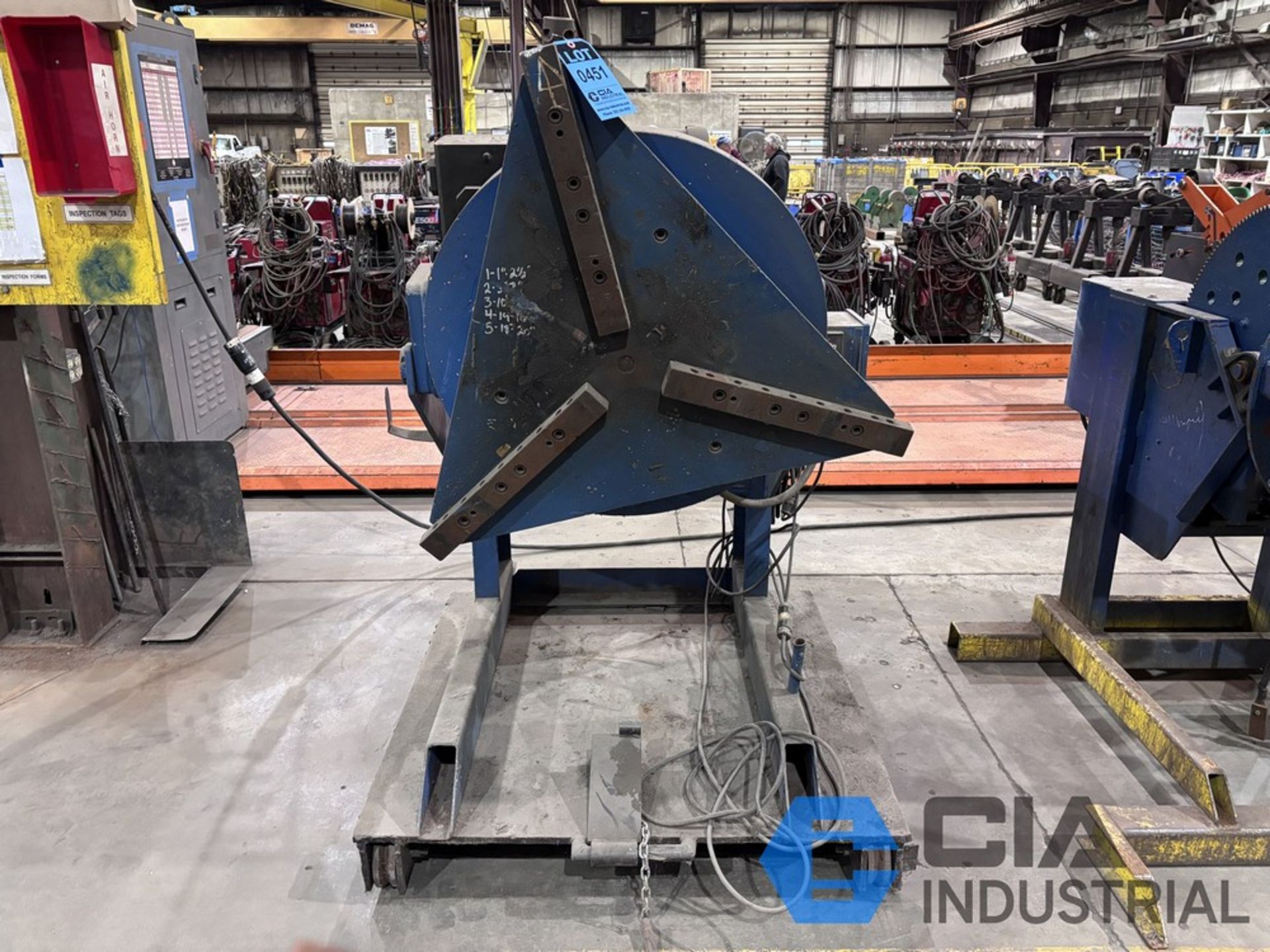 3,000 LB TEAM INDUSTRIES MODEL JRP-45 WELDING POSITIONER; S/N JRP45 ...