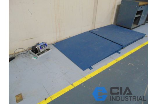 PLATFORM SCALE, ULINE, 48" X 48" TO INCLUDE LP7510 DIGITAL READOUT, AND ...