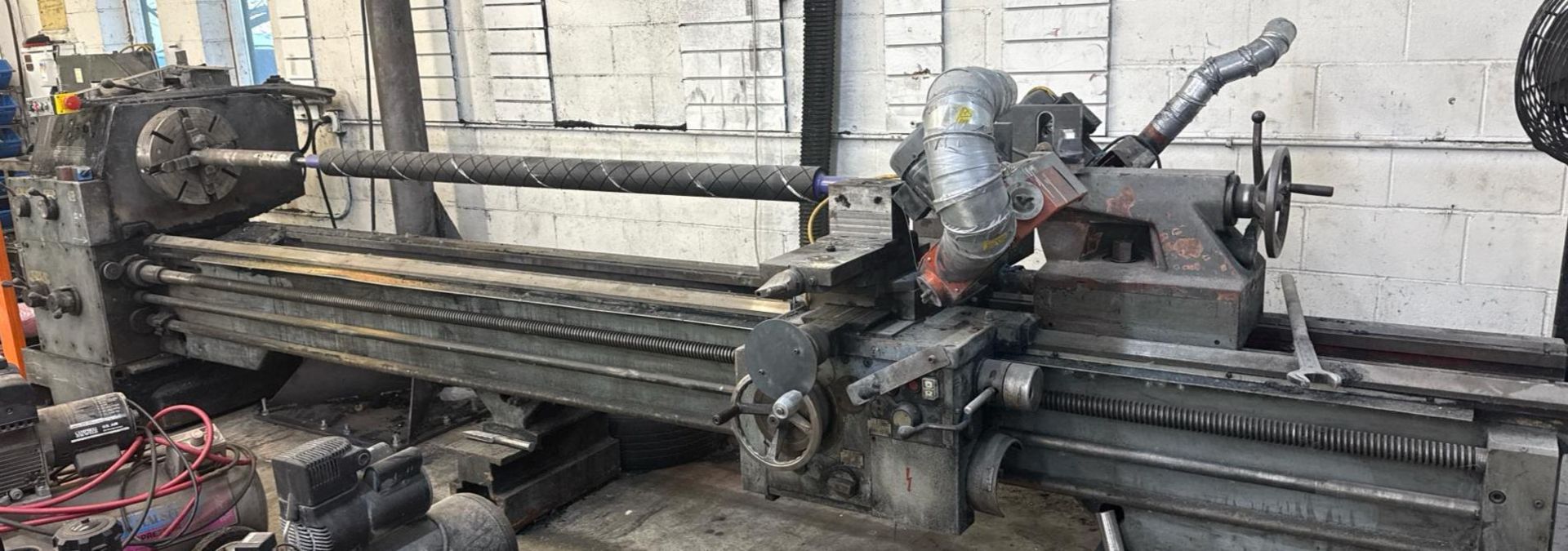 CNC Lathe for cutting groove patterns into rollers. SureServo2 Pro V0.0 ...