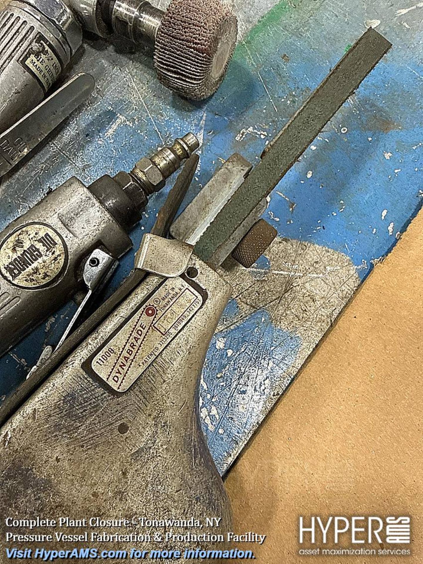Dynabrade 11008 pneumatic sander, Sunex die grinders, air chisels, and ...