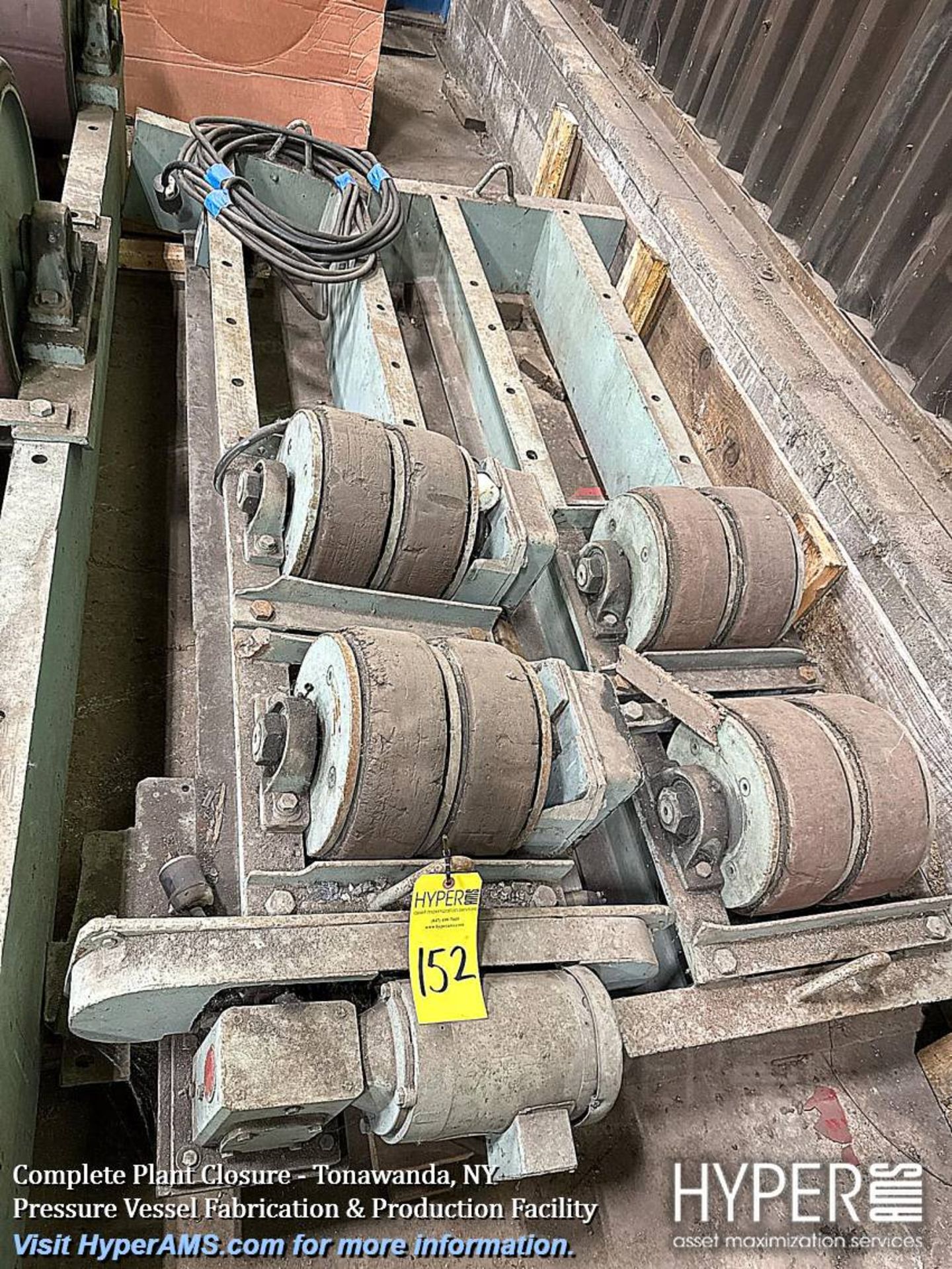 Aronson tank turning rolls, heavy-duty welding rotator, powered, rubber ...