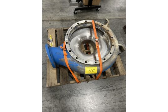 GOULDS, Volute 10" x 8", Equipped w/ 700 (PSI) Pressure Gauge