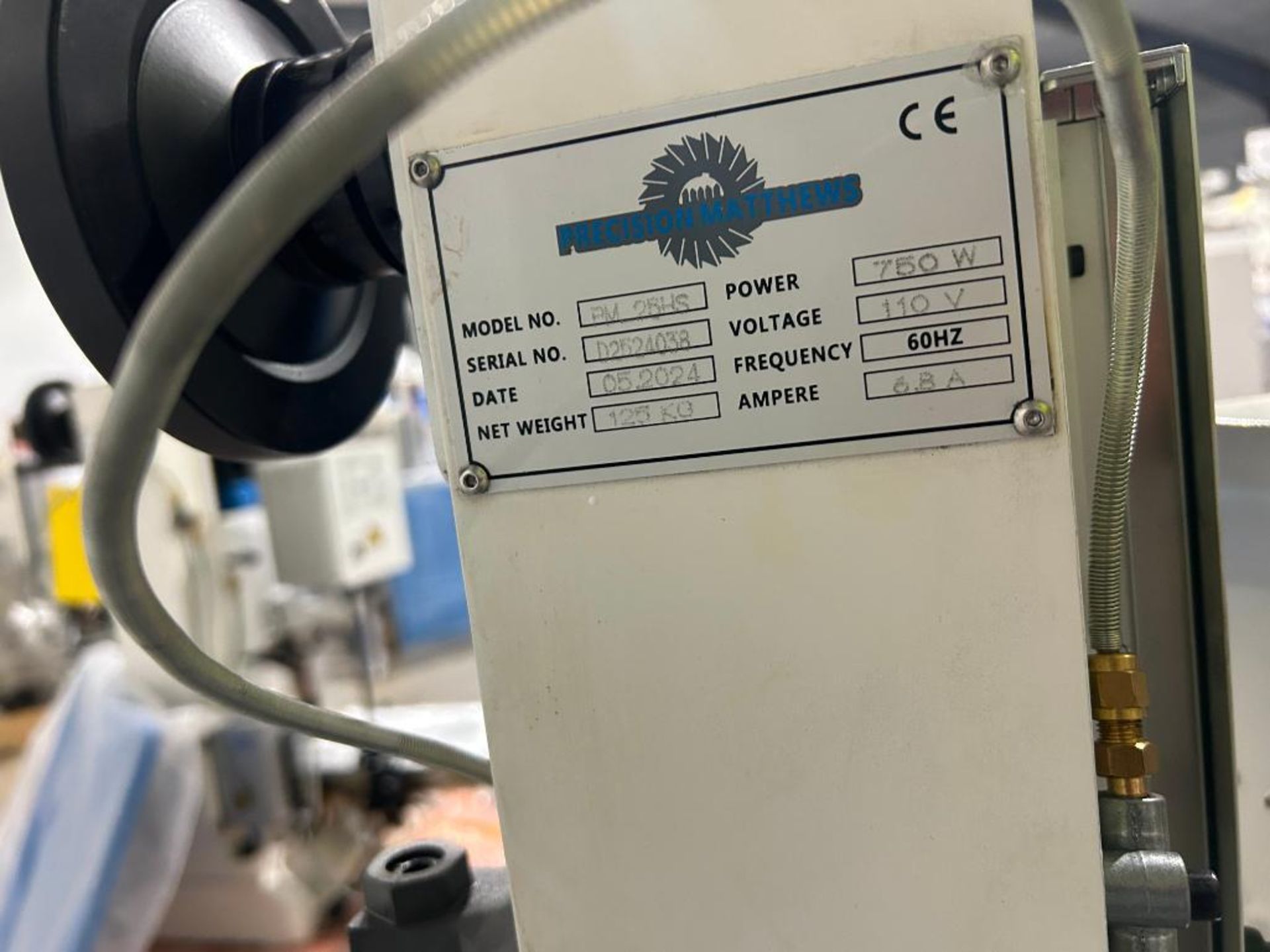 2024 Precision Matthews Milling Machine, Model PM-25MV-HS, S/N ...