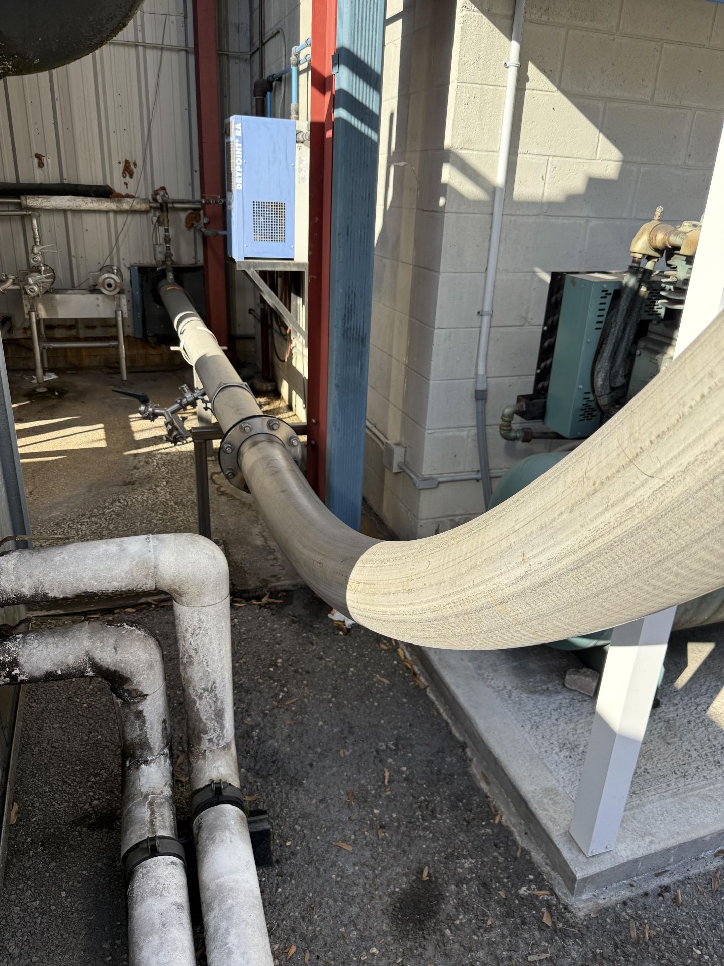 Stainless Steel Spent Grain Piping From Spent Grain Pump to Silo, 6 ...