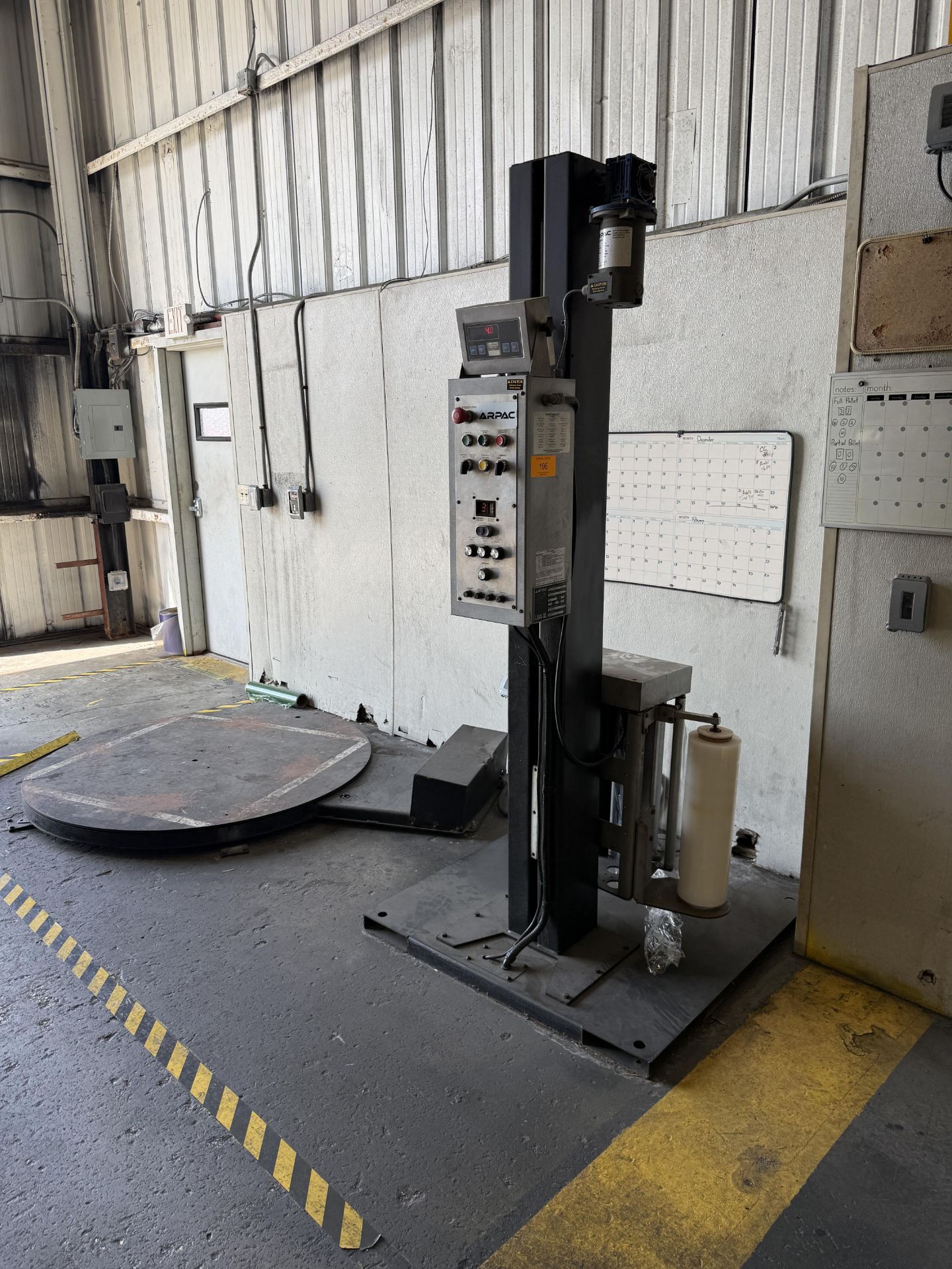 Arpac Model PRO-4006WL Semi Automatic Low Profile Pallet Wrapper, 60 ...