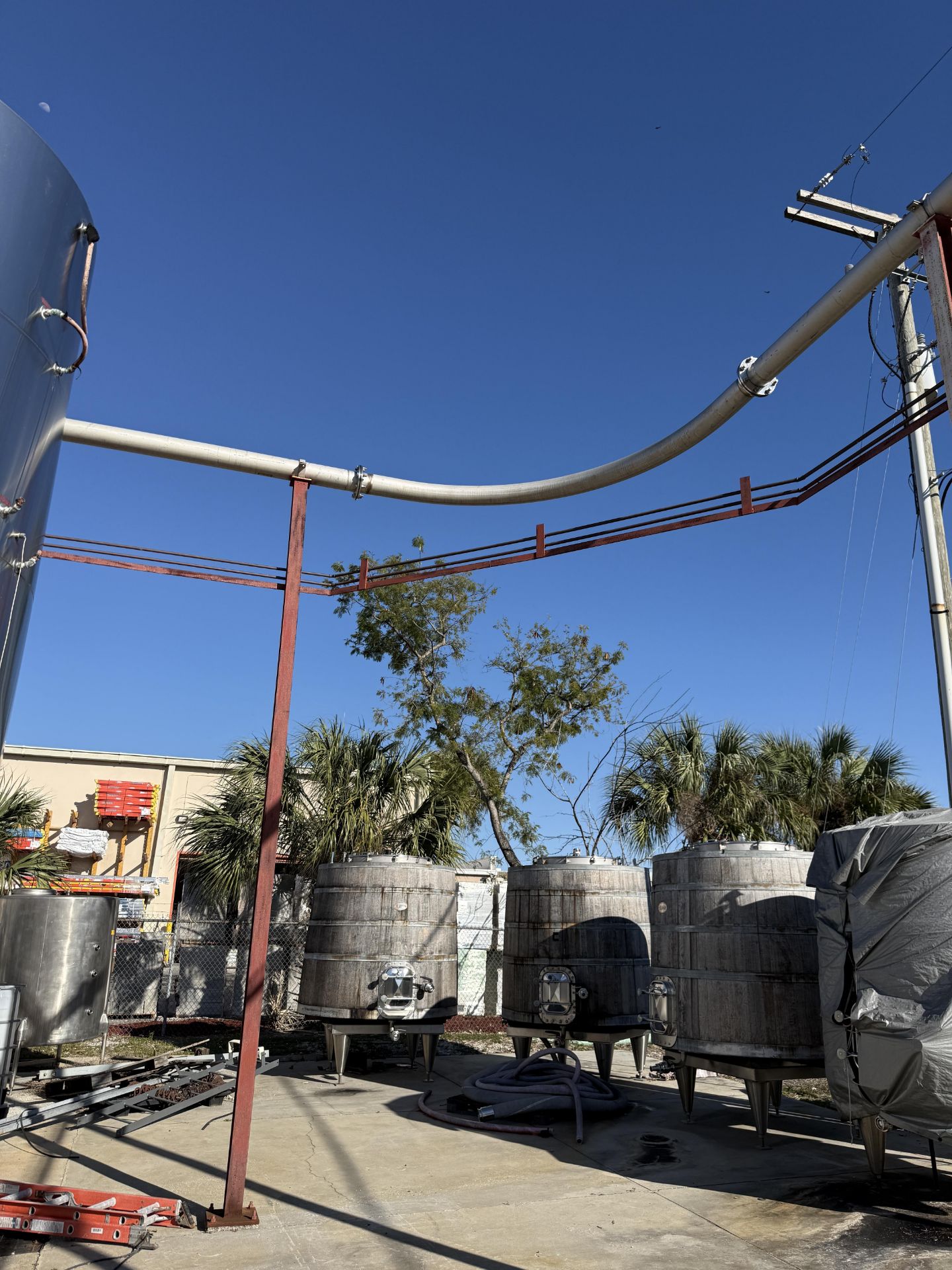 Stainless Steel Spent Grain Piping From Spent Grain Pump to Silo, 6 ...
