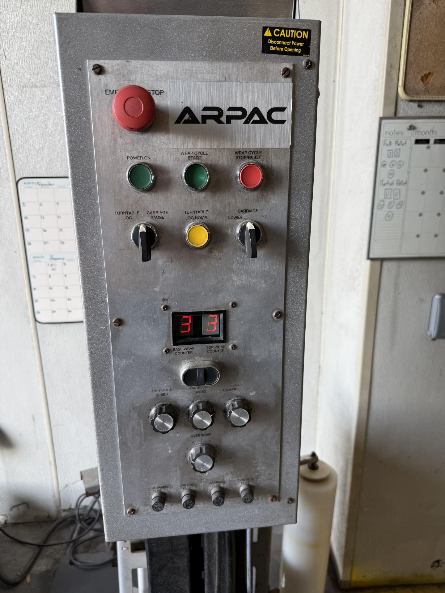 Arpac Model PRO-4006WL Semi Automatic Low Profile Pallet Wrapper, 60 ...